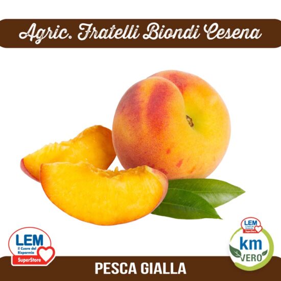 È tempo di Pesca gialla a Km Vero - Lem Superstore